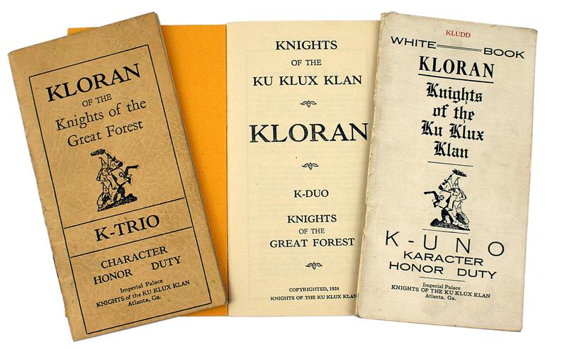 Lot of 3 different issues of the KLORAN Ku Klux Klan - Dec 28, 2019 ...