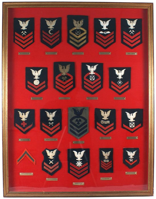 658: 18 U.S. Navy WWII arm patches - Nov 21, 2009 | Mohawk Arms Inc. in NY