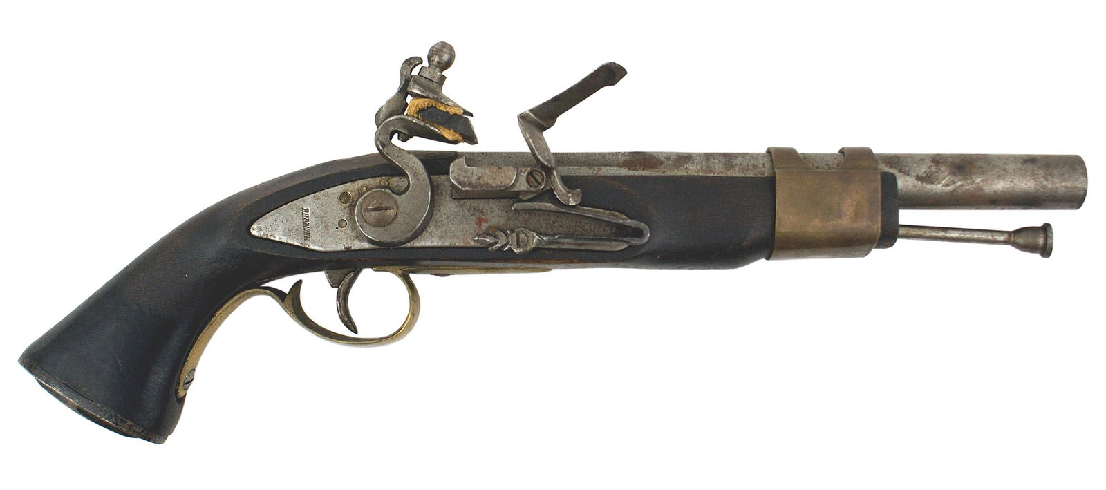 US modern made reproduction flintlock pistol | Barnebys