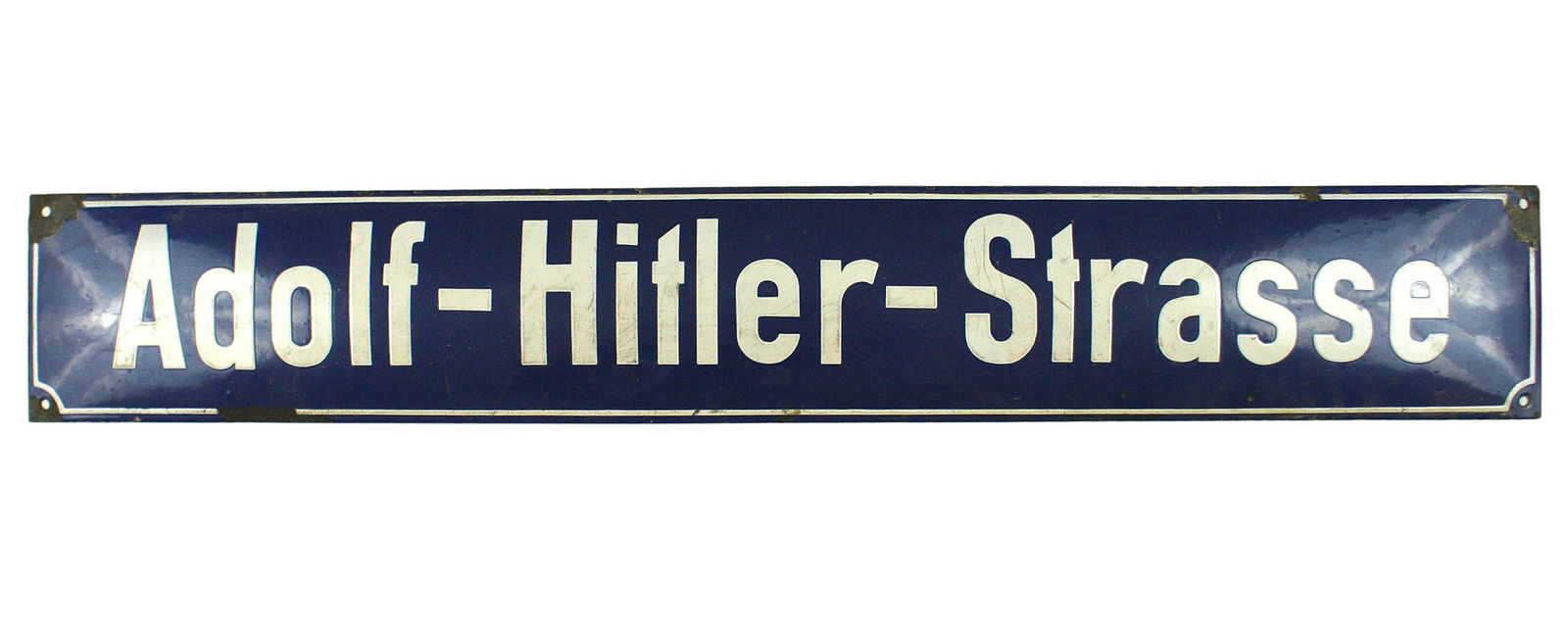 German WWII Adolf Hitler Strasse street sign | Barnebys