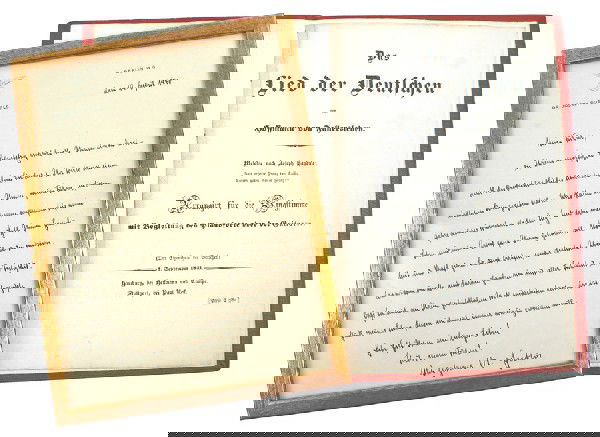 350: Handwritten letter by Josef Goebbels to Hitler