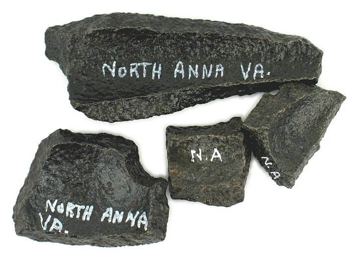 Excavated Civil War Artillery shell fragments (#0090) on Dec 17, 2022 ...