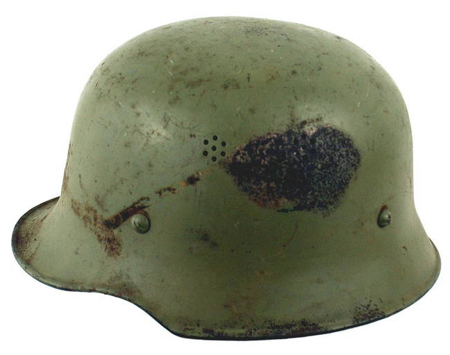German WWII Civil Police duck-bill visor helmet (#0254) on Dec 17, 2022 ...