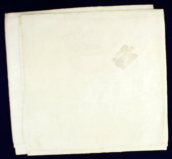 German WWII Adolf Hitler white cloth napkin - Dec 17, 2022 | Mohawk ...