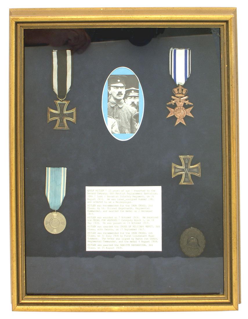 German Wwi Medals Won By Adolf Hitler Auction