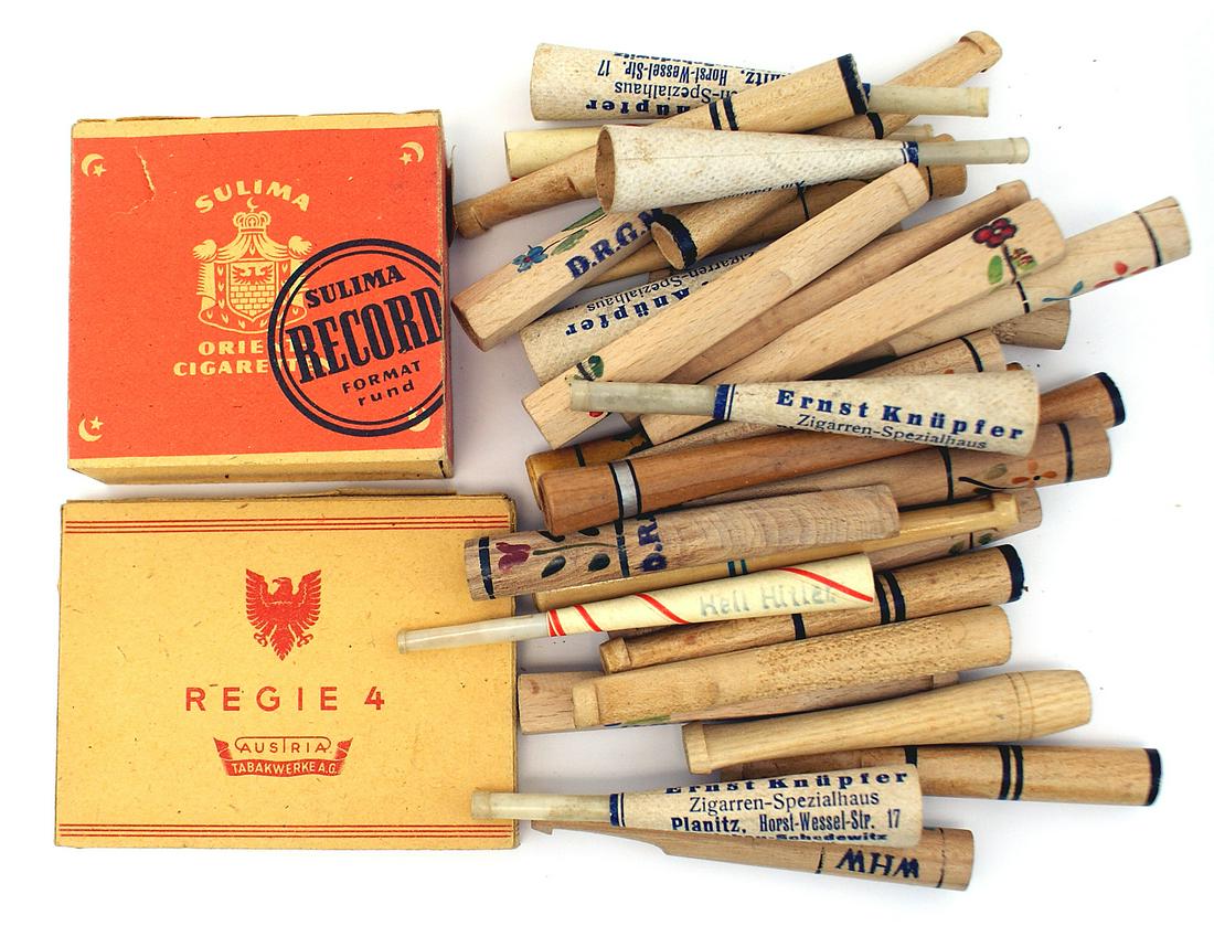 German Wwii Tobacco Lot Cigarettes Holders Auction