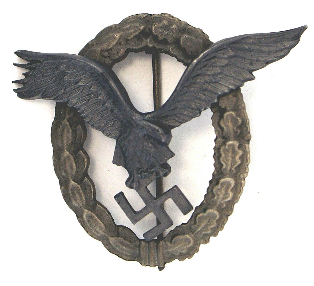 Reproduction Wwii Luftwaffe Pilot Badge