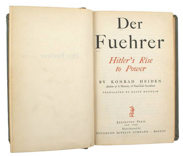 Der Fuhrer Adolf Hitler Book