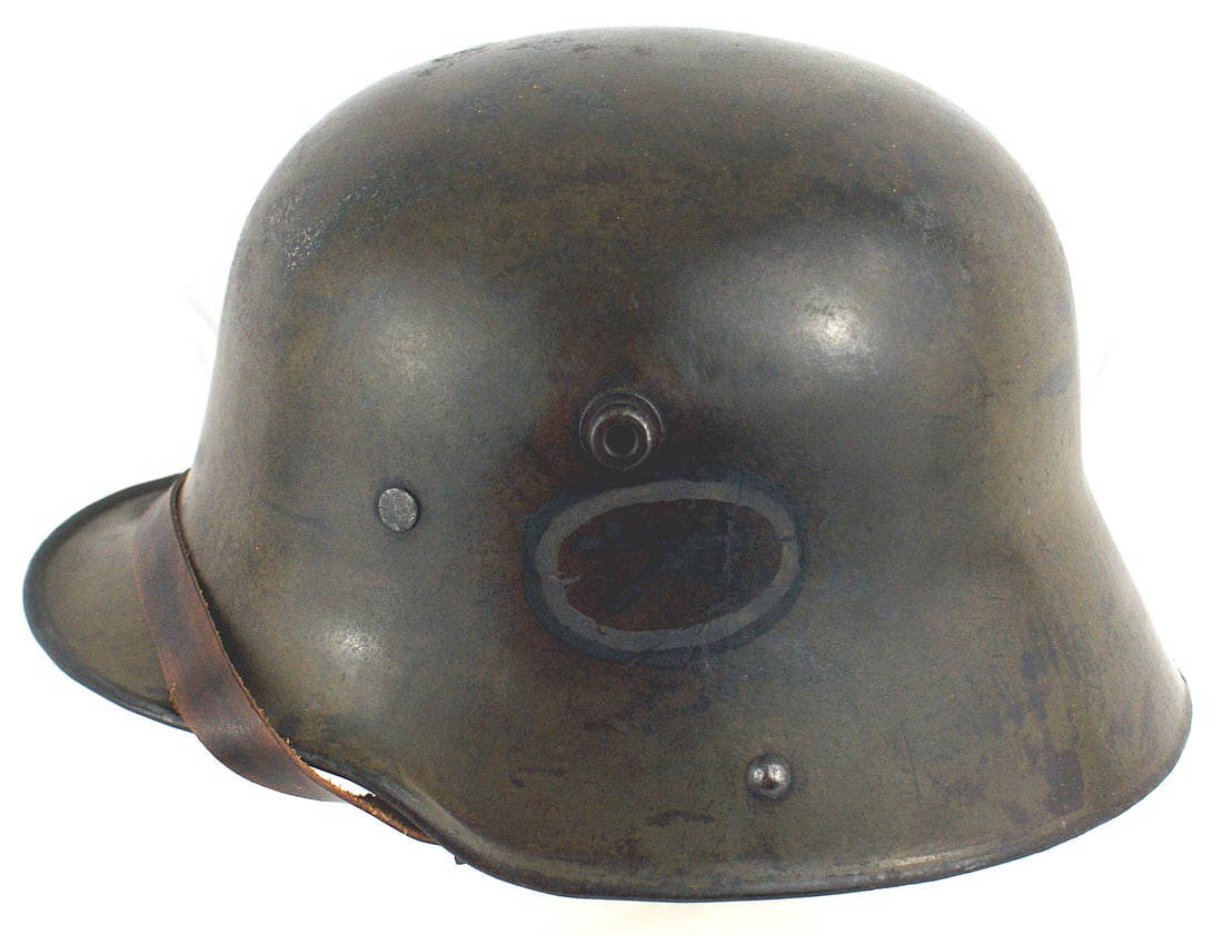 German Wwi M1916 Machine Gunner Helmet Auction