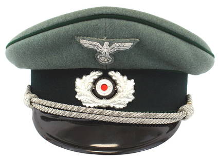 German Wwii Allgemeine Ss Peaked Cap Auction