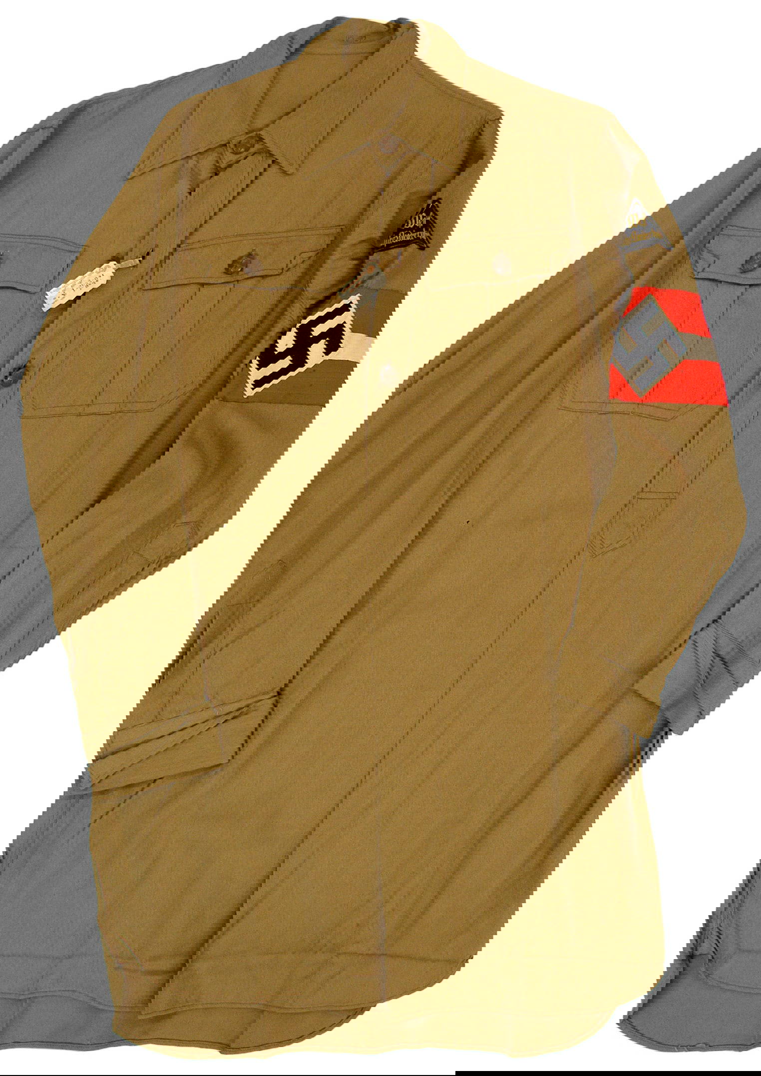 German Wwii Hitler Youth Shirt Rzm Auction