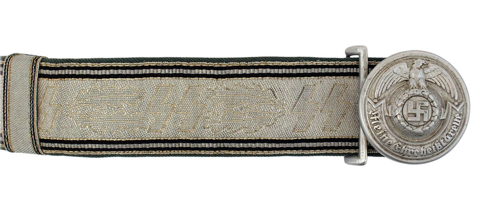 German Wwii Waffen Ss Officer Belt And Buckle Auction