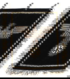 German Wwii Waffen Ss Trumpet Banner Auction