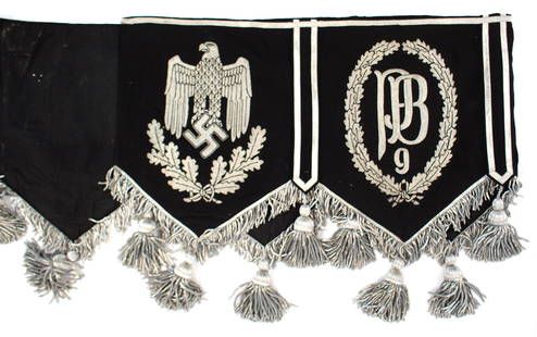 German Wwii Waffen Ss Trumpet Banner Auction