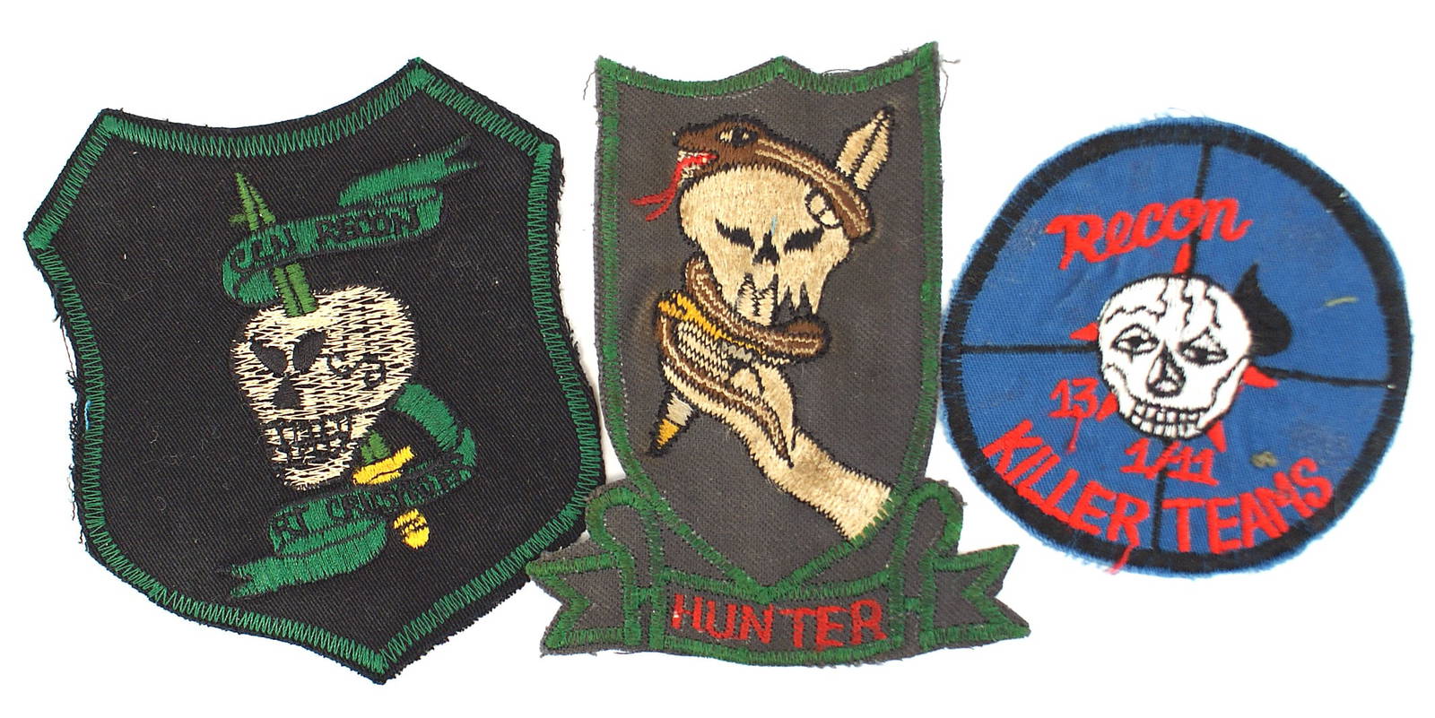 3 Us Viet Nam Era Recon Team Patches Special Forces Auction