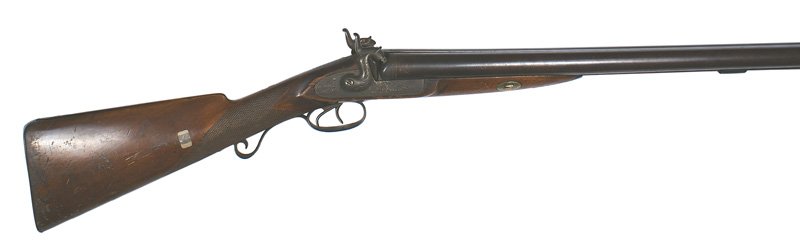 Percussion double barrel shotgun BOWLBY & BRENNER