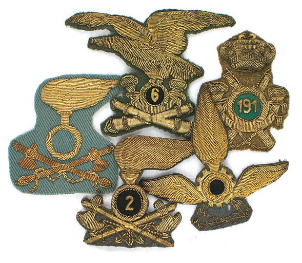Lot Italian Fascist Wwii Alpini Cap Insignia