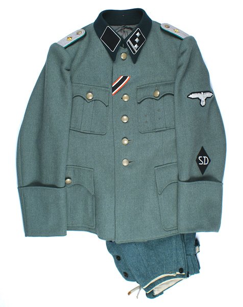 German WWII SS-SD Obersturmfuhrer tunic