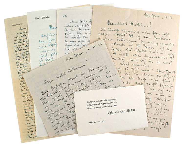 German WWII letters Waffen-SS Panzer