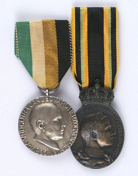 German Saxon lot of 2 medals Home Service