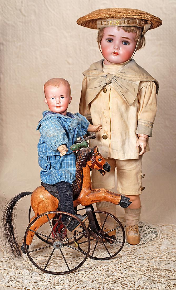 GERMAN BISQUE CHARACTER BOY, 500, BY MARSEILLE WITH