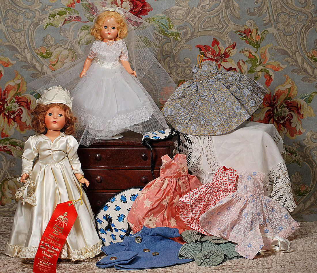 TWO EFFANBEE BRIDE DOLLS – SUZANNE & SUZUETTE