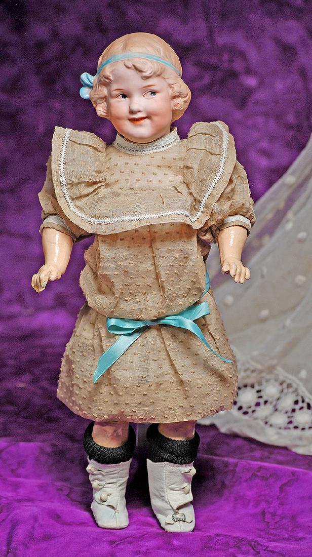 73. GERMAN BISQUE COQUETTE BY GEBRUDER HEUBACH. Marks: