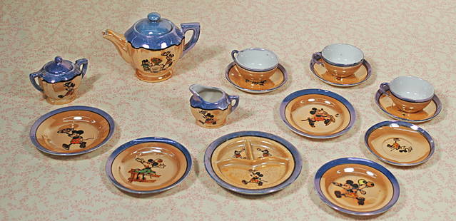 Child's Tea Set Made In Japan, Mickey Mouse