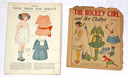 Four Uncut "dolly Sheets" Paper Dolls By Gabriel.
