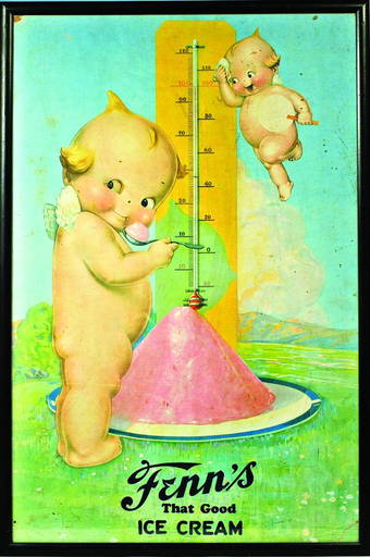 Kewpie "fenn's Ice Cream" Advertising Poster. 20