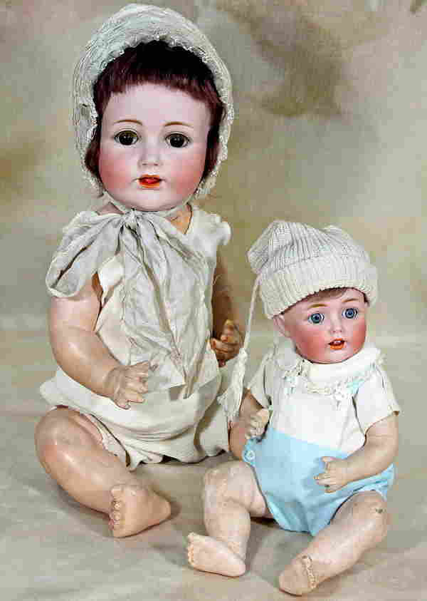 TWO GERMAN BISQUE CHARACTER BABIES, J.D.K. 257, BY KESTNER (#0090) on ...