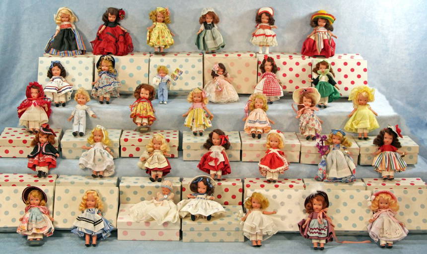 Collection Of 33 Nancy Ann Storybook Dolls
