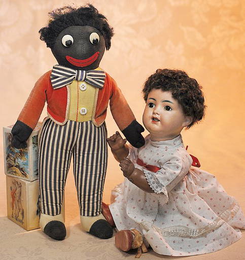 Antique Cloth "golliwog" Doll