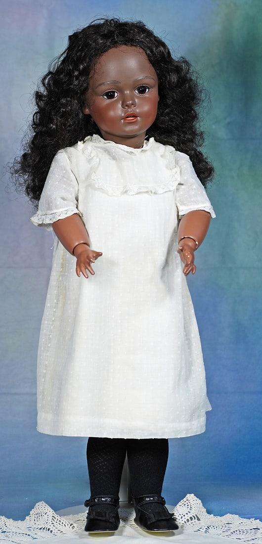 Black-complexioned Bisque Reproduction Of Simon And Halbig 1279. 24 ...