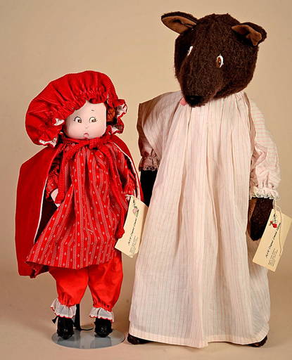 Red Riding Hood And The Big Bad Wolf By Mary Wertz.