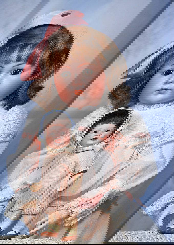 Georgene Averill Bisque Bonnie Babe - Rare Variaton With Toddler Body 7 ...