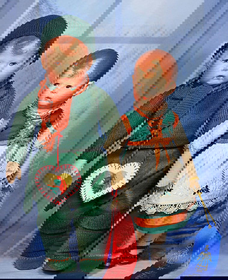 Outstanding Kathe Kruse Series One Doll In Original Costume 17” Auction