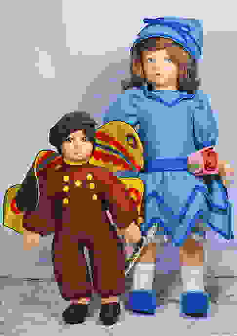 Two Lenci Felt Dolls. Auction