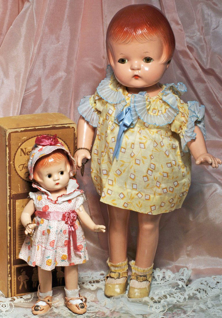 TWO COMPOSITION DOLLS BY EFFANBEE – PATSYETTE IN ORIGIN
