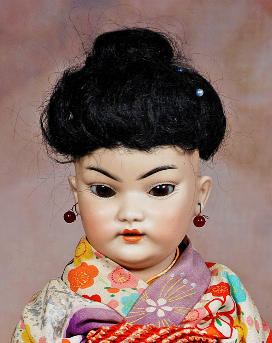 Simon And Halbig Asian Portrait Doll. Auction