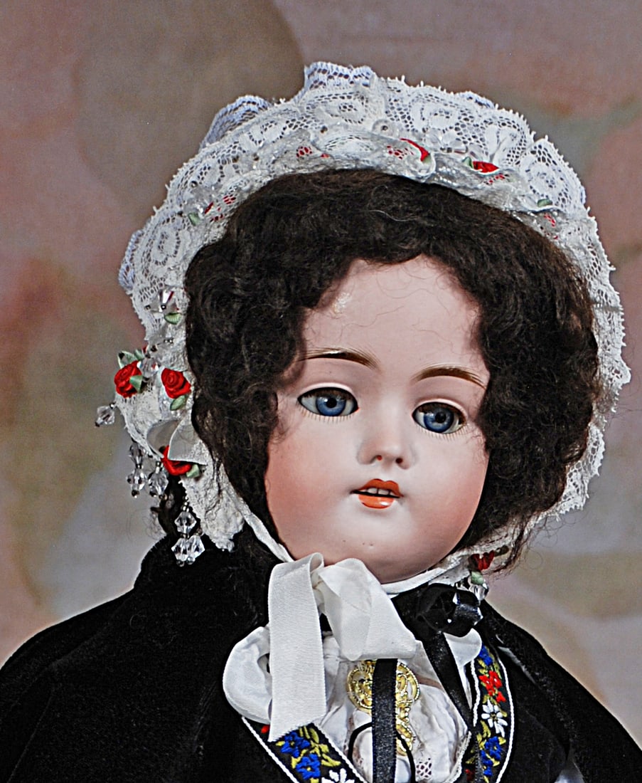 German Bisque Doll With Square-cut Teeth By Kestner Auction