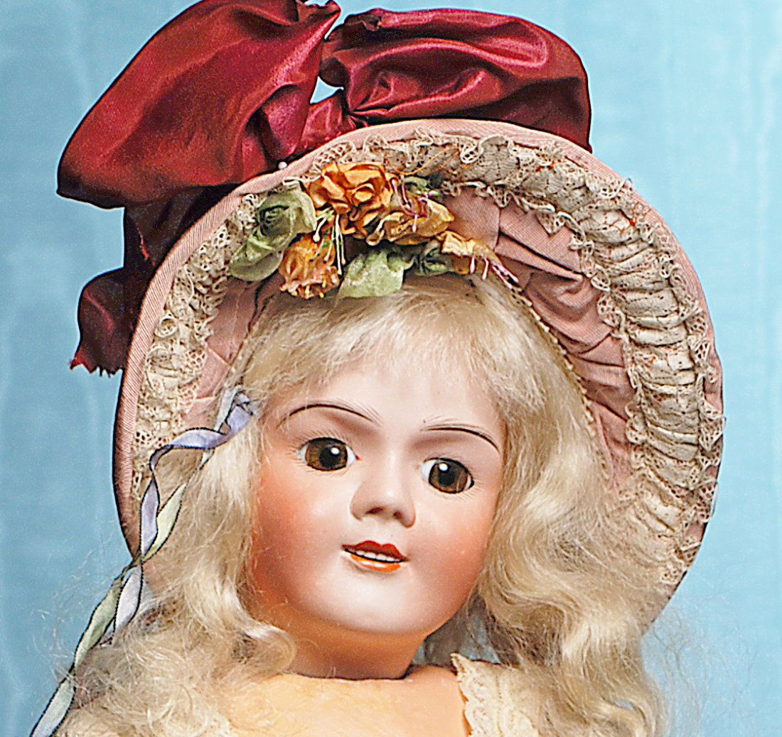 RARELY-SEEN FRENCH BISQUE DOLL BY CHARLES MARCOUX.