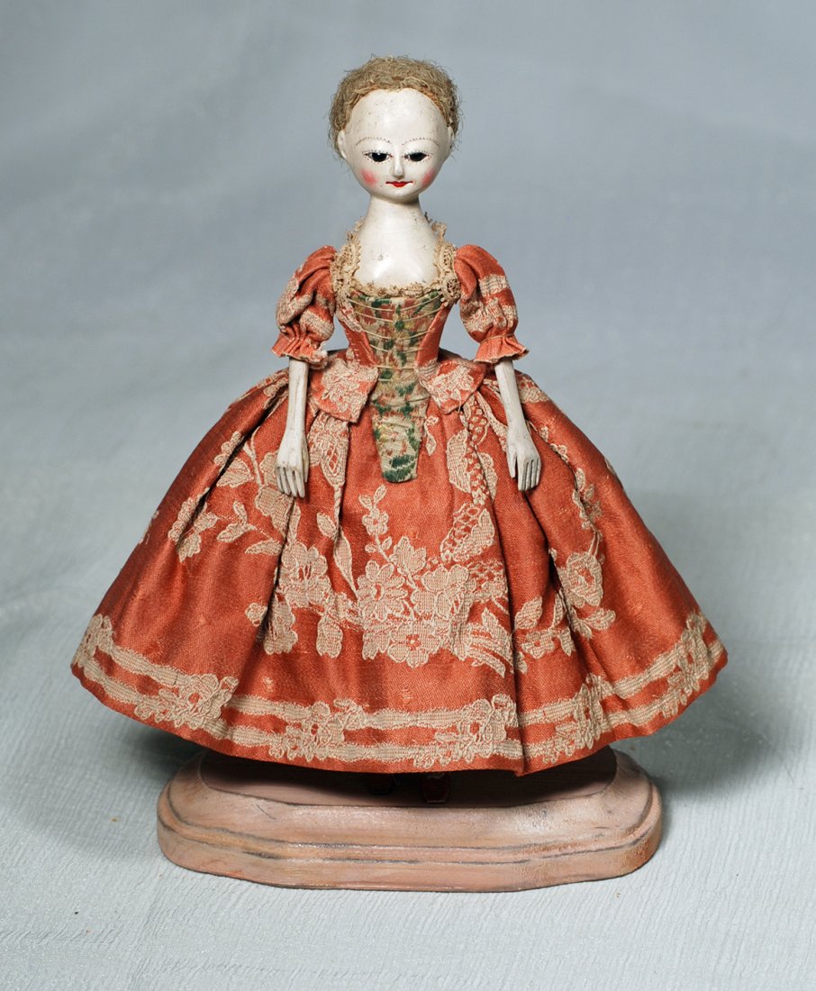 EARLY, ENGLISH CARVED WOODEN LADY BY ARTIST PAUL