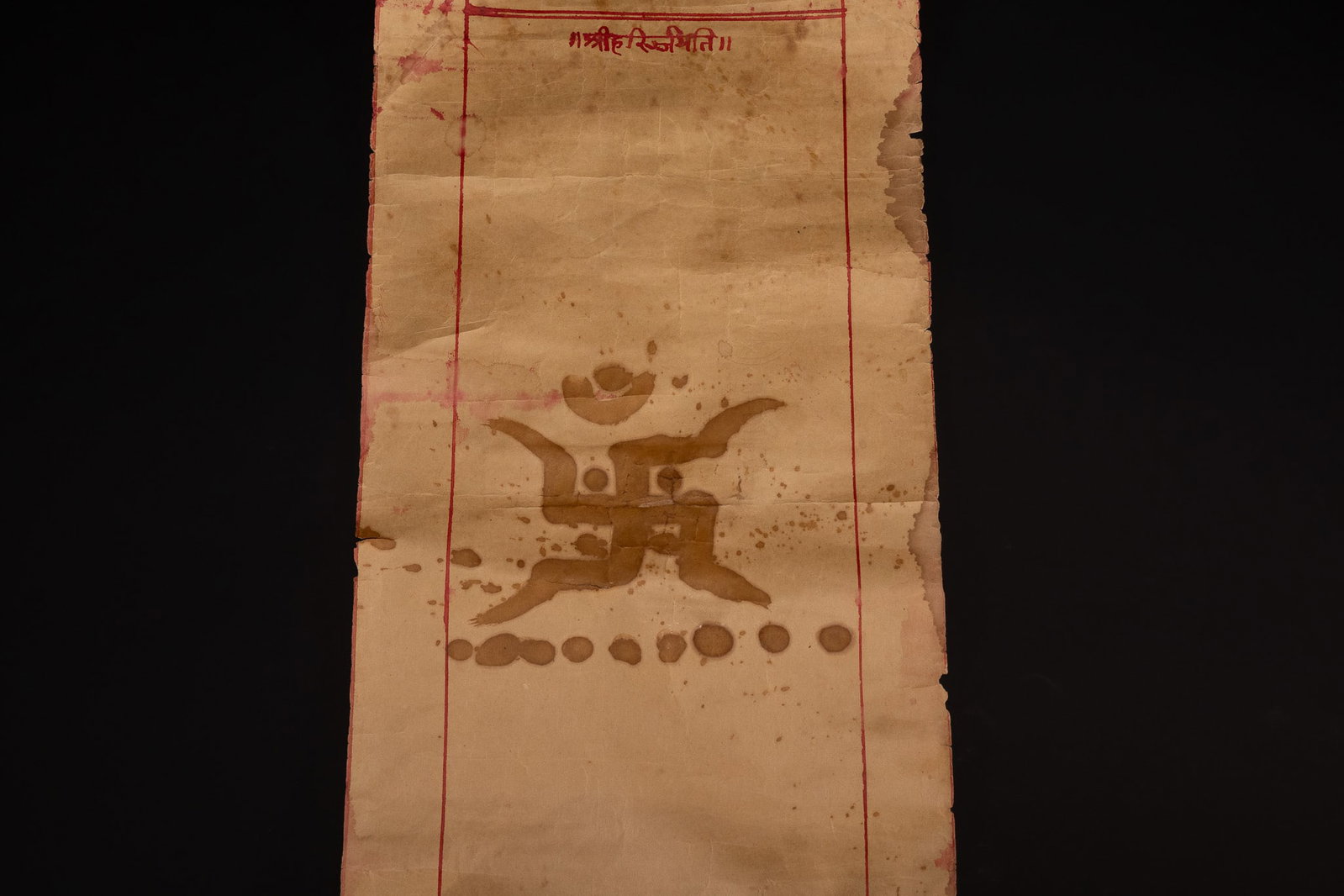 An Indian Janam Kundli Astrological Manuscript Scroll, 19th Century ...