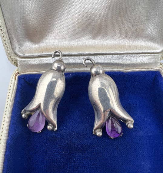 Pair Vintage William Spratling Sterling Earrings Auction