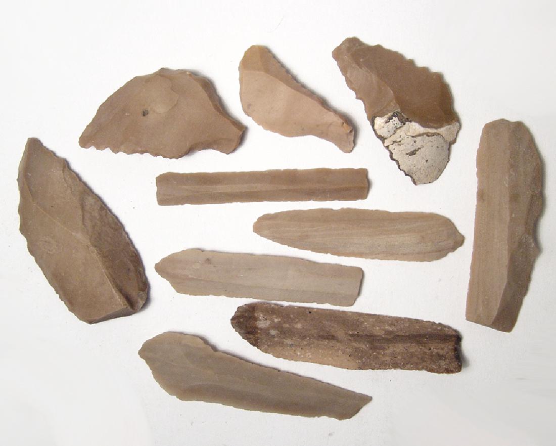 A group of Egyptian flint tools, Pre-Dynastic