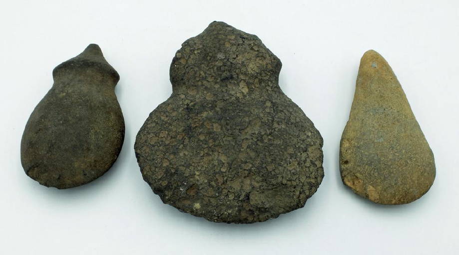 A Trio Of Taino Stone Axes From Hispaniola