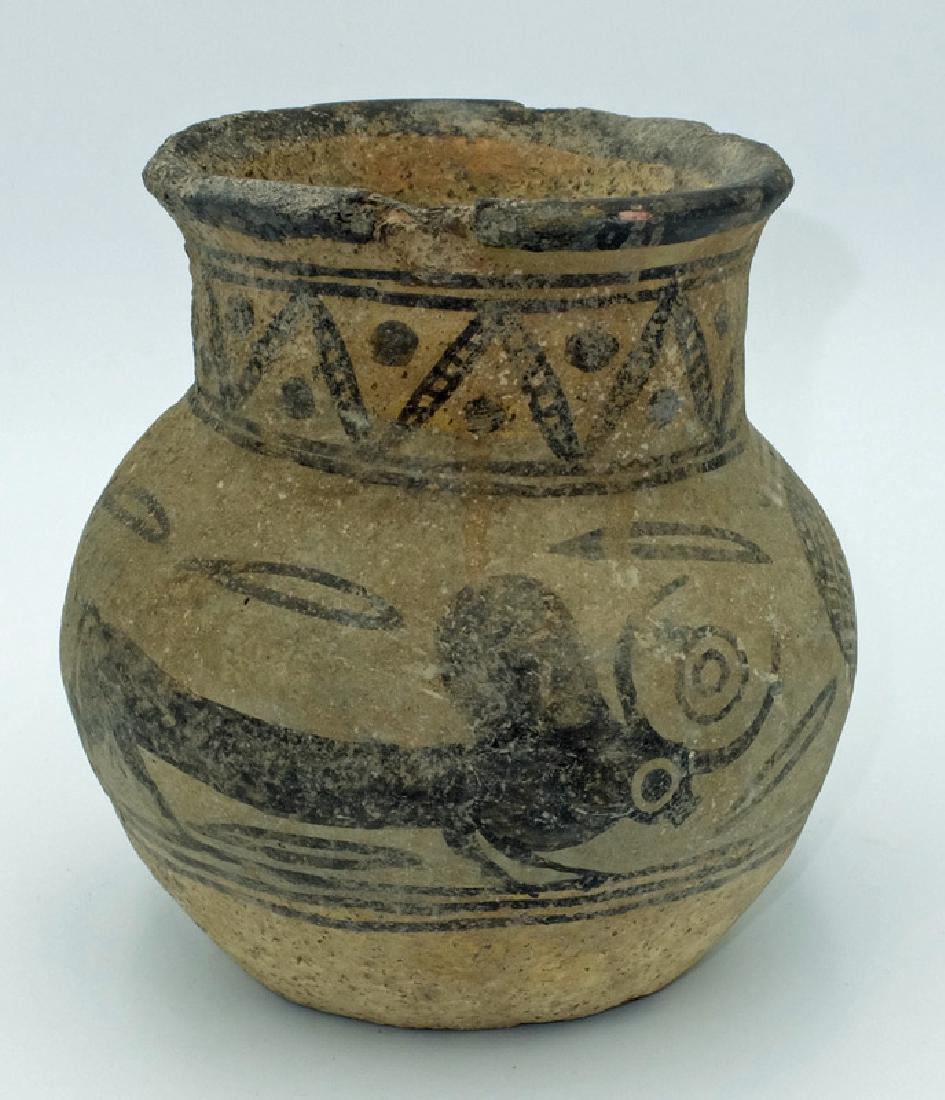 Rare example of a painted grey-ware from Sonkh
