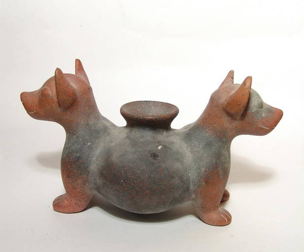 A large Colima double-headed dog replica - Nov 16, 2019 | Ancient ...