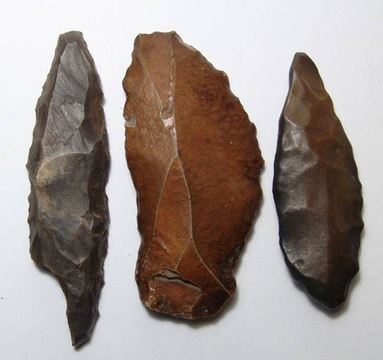 Neolithic Egypt. 3 Stone Tools From The Fayum
